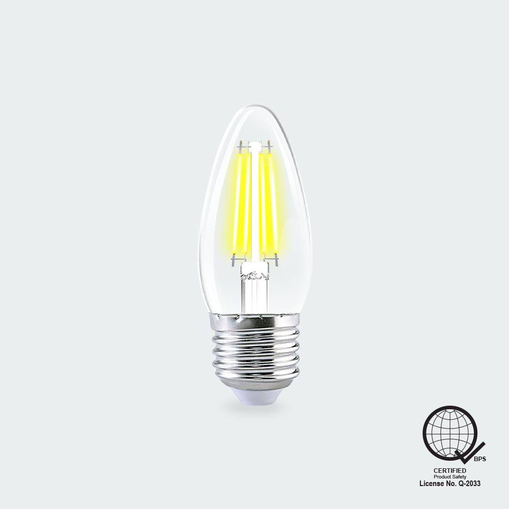 Firefly Basic Dim Filament Candle 4W WW E27 - Firefly Electric and ...