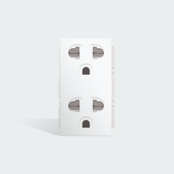 ROYU Duplex Universal Outlet with Ground & Shutter - Firefly Electric ...